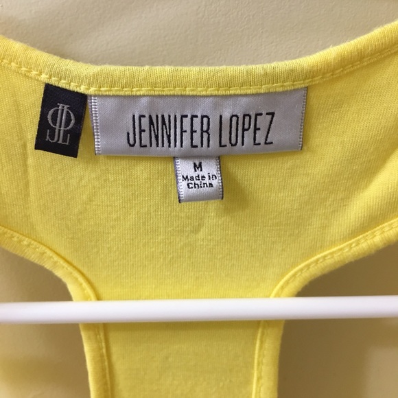 Jennifer Lopez | Tops | Bright Yellow Tank Top | Poshmark